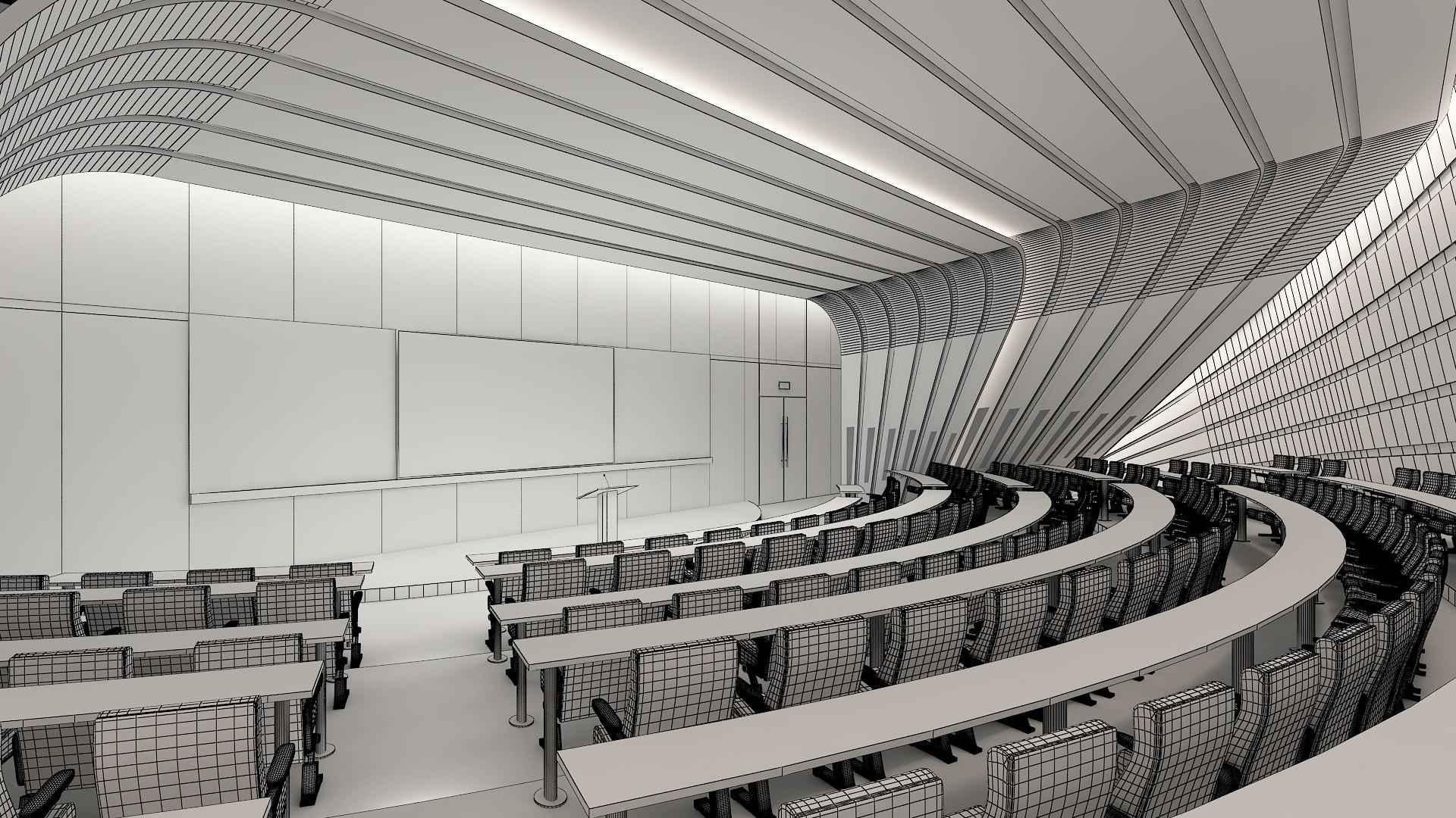3D Lecture Hall 19 - TurboSquid 2176092