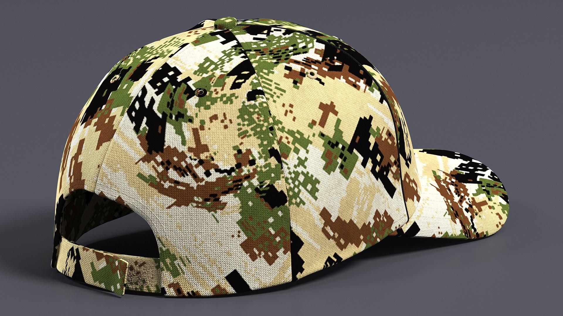 3D model Hunting Cap Forest Camo - TurboSquid 1958291