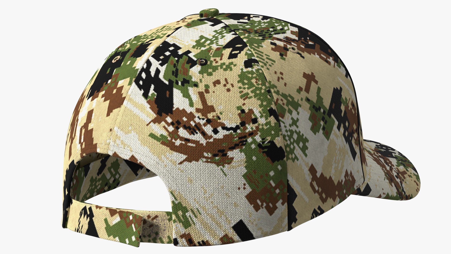 3D model Hunting Cap Forest Camo - TurboSquid 1958291