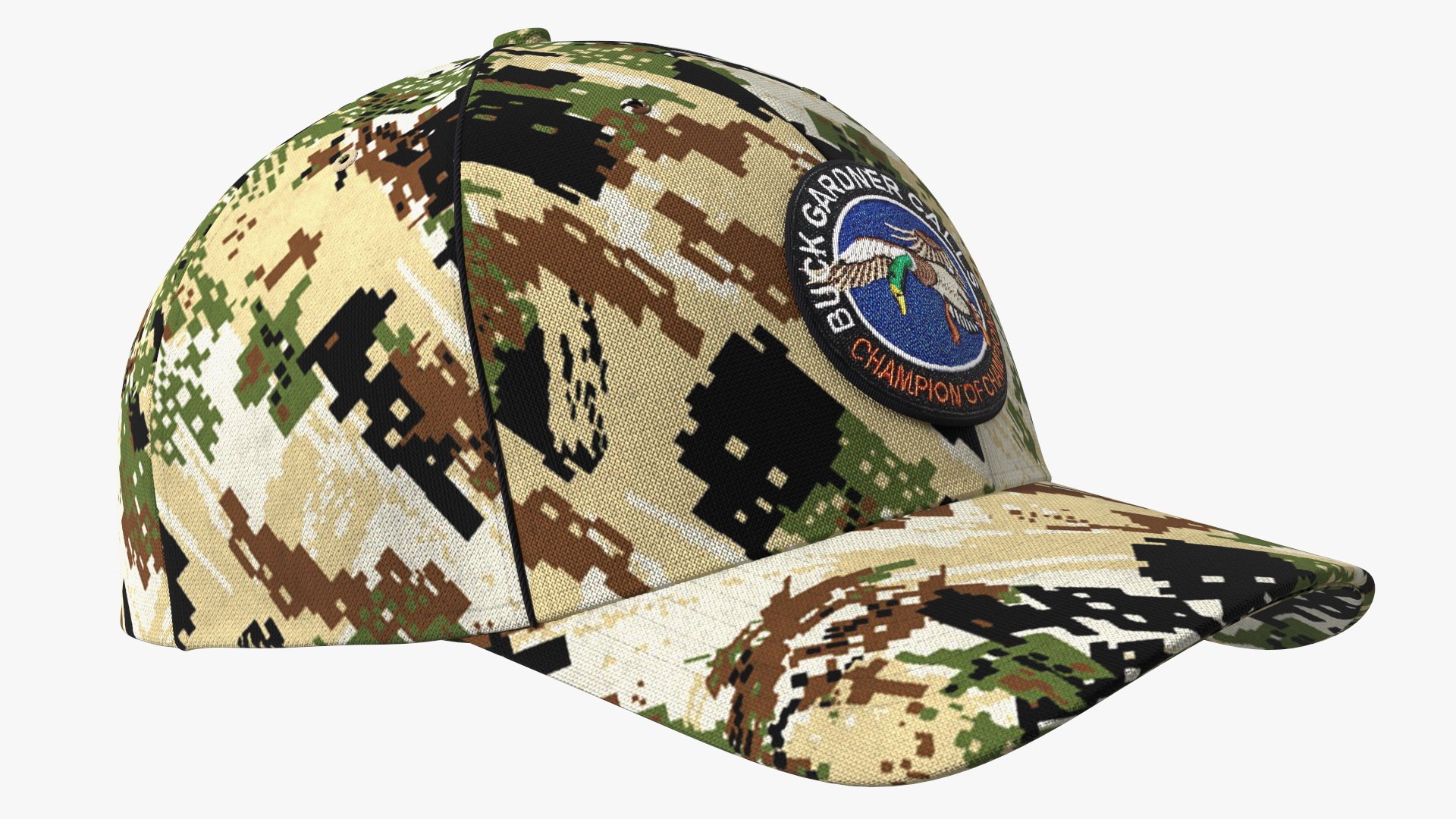 3D model Hunting Cap Forest Camo - TurboSquid 1958291