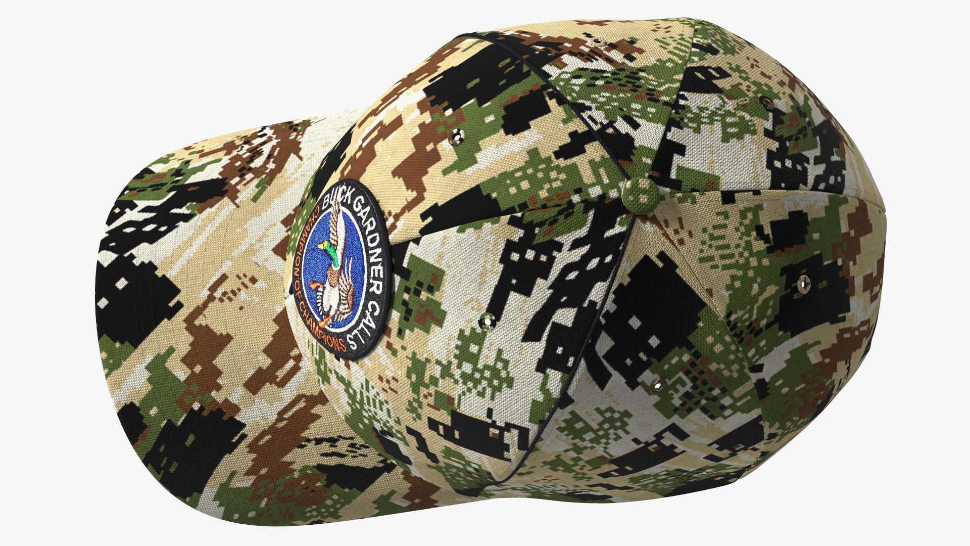 3D model Hunting Cap Forest Camo - TurboSquid 1958291