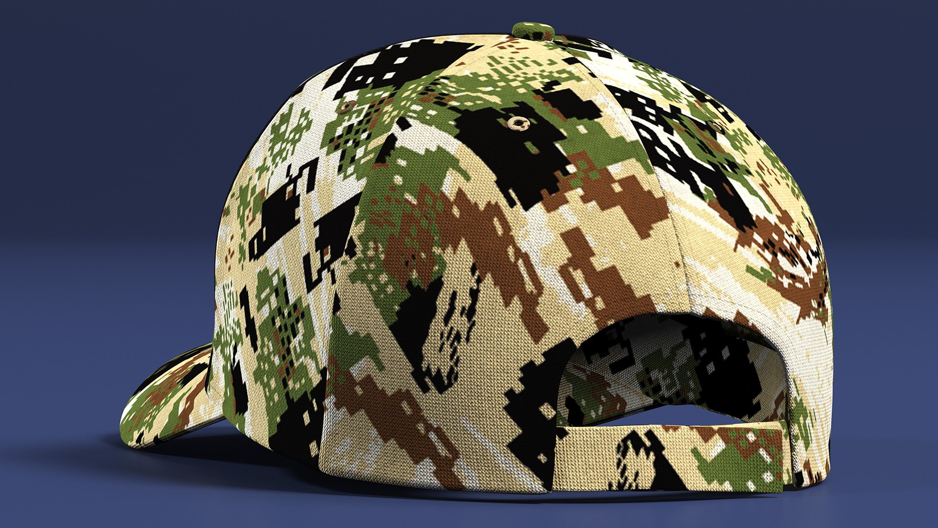 3D model Hunting Cap Forest Camo - TurboSquid 1958291
