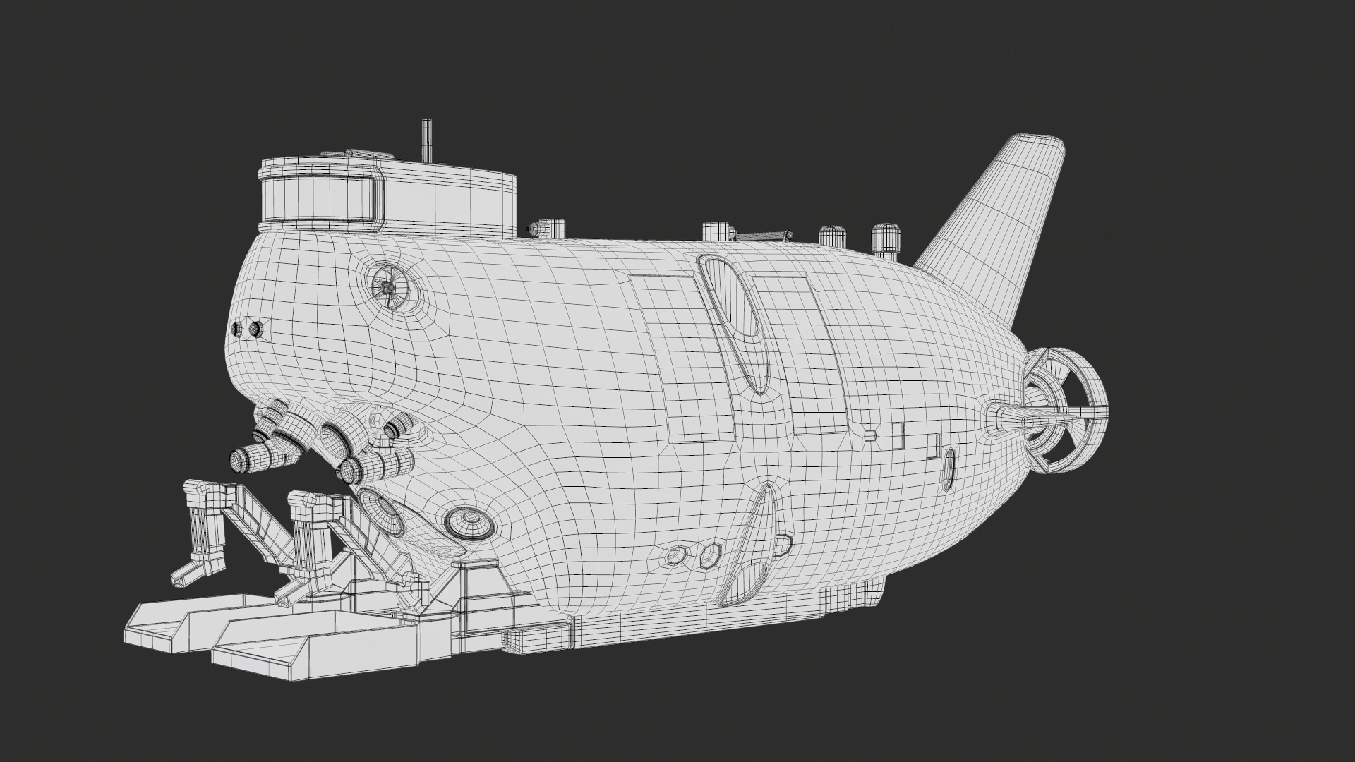 3D Model Submarine Shinkai Animations - TurboSquid 1699527