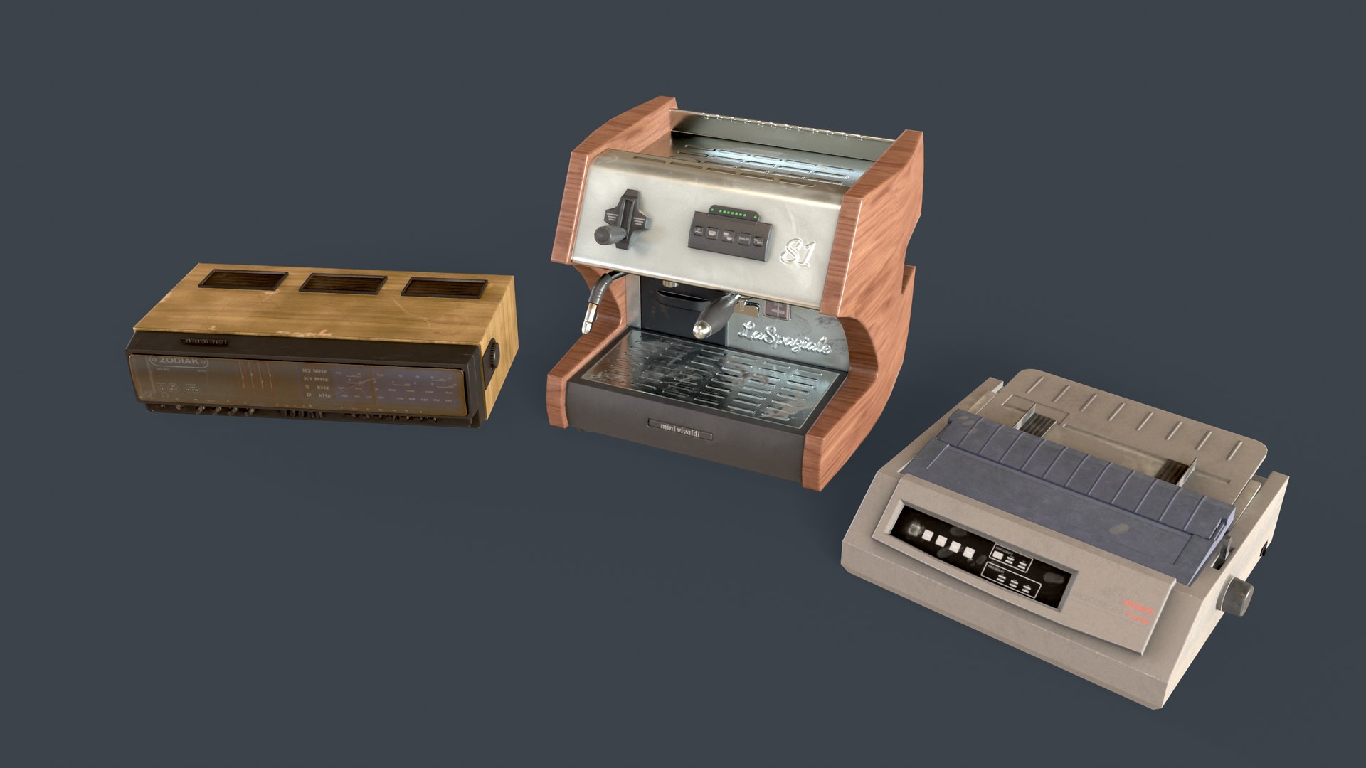 Vintage Electronics Prop Pack 3D - TurboSquid 2039854