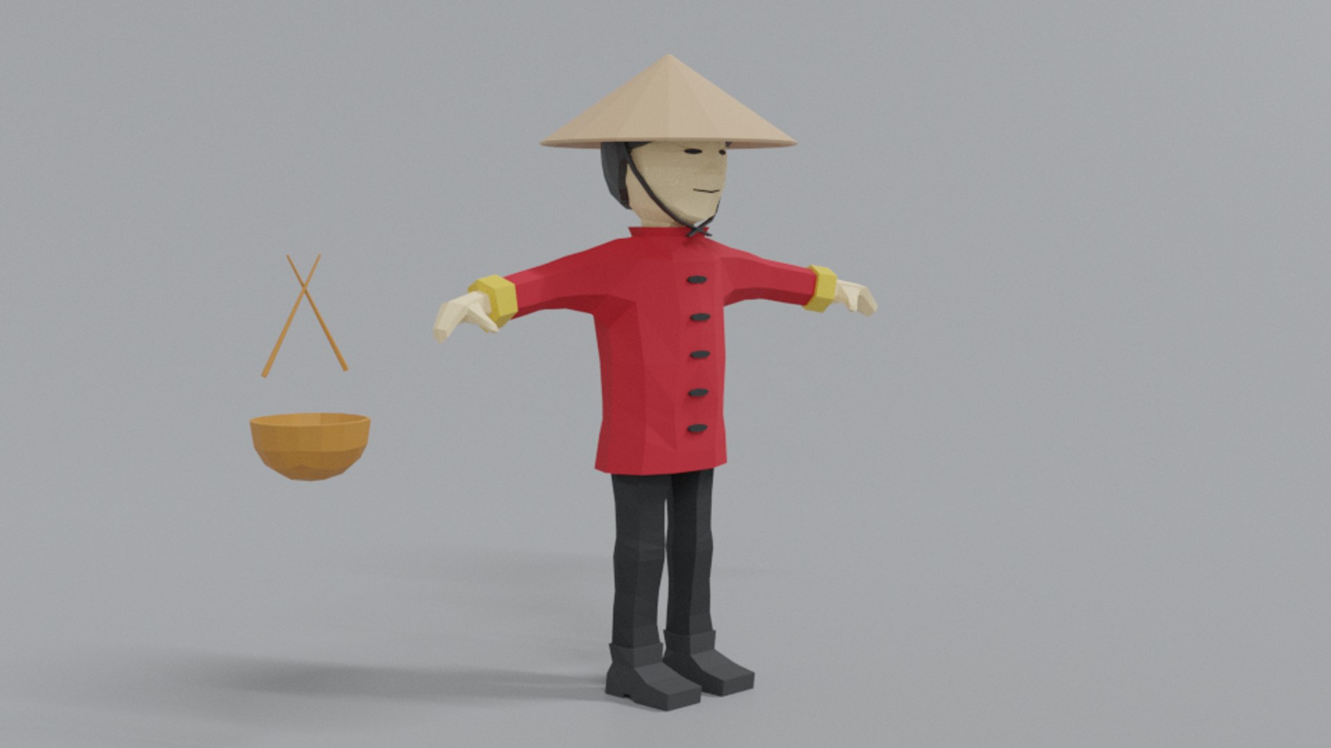 Chinese Man Character 3D Model - TurboSquid 1582282