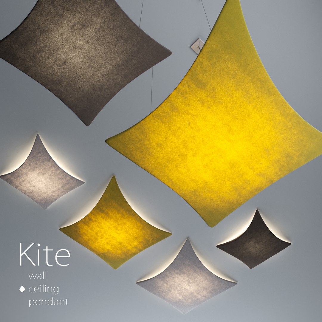 3D Kite Wall Ceiling Pendant - TurboSquid 1206807