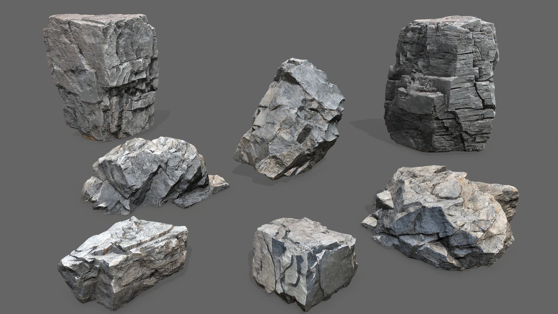 3D Cliff Rocks - TurboSquid 2190697