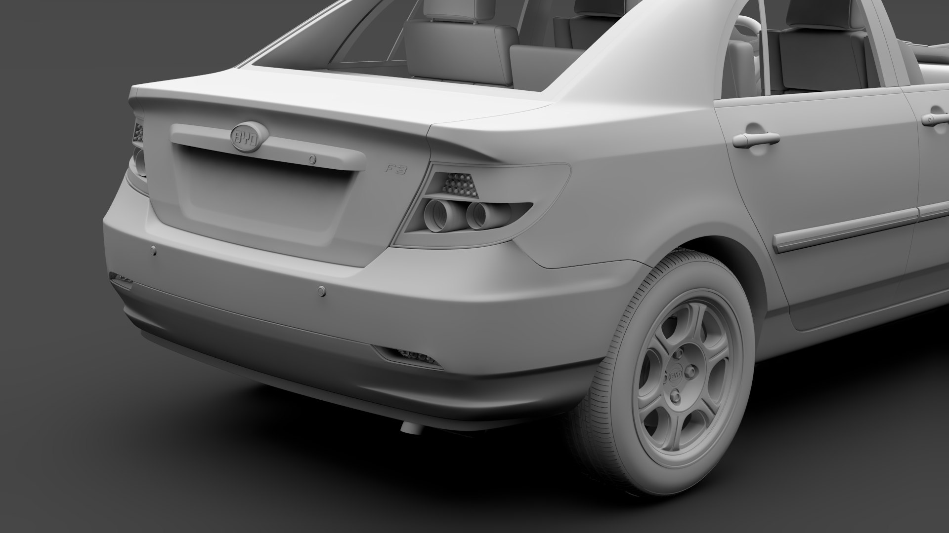 Byd F3 2016 3D Model - TurboSquid 1366055