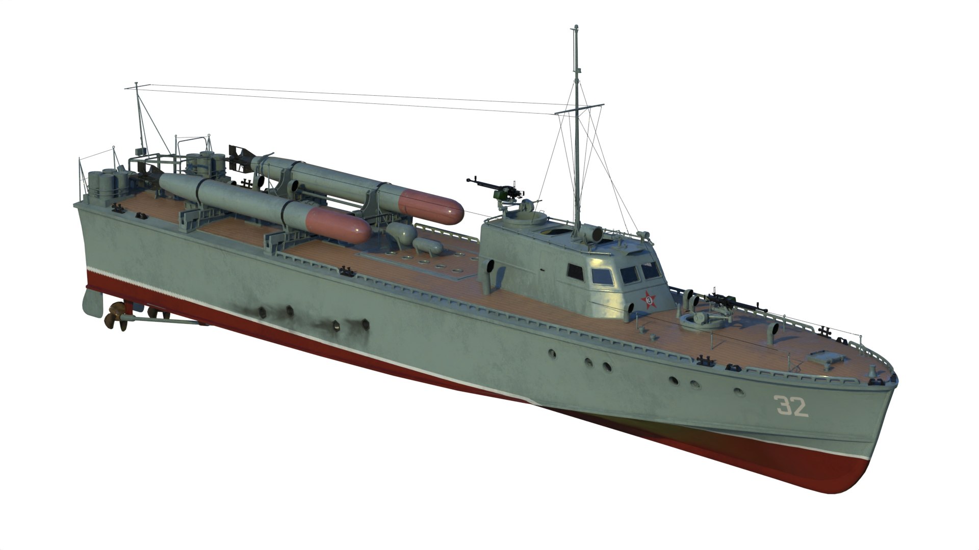 D3 Soviet Motor Torpedo Boat 3D Model - TurboSquid 2188247