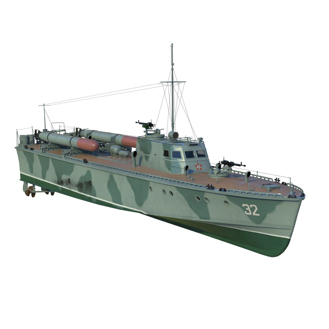 D3 Soviet Motor Torpedo Boat 3D Model - TurboSquid 2188247