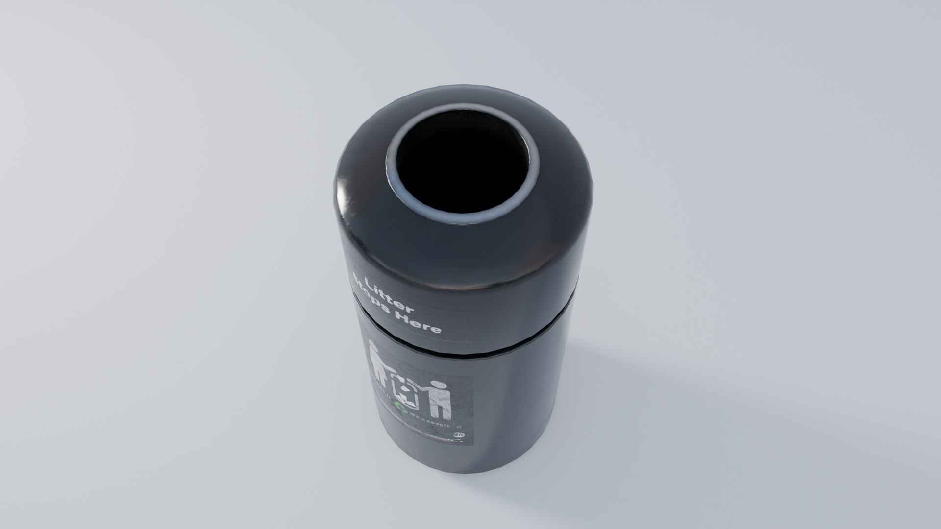 NYC Subway Trashcan 4K Model - TurboSquid 2196546