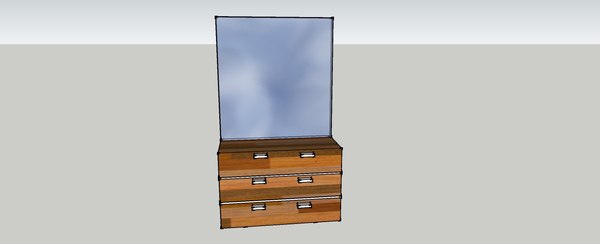 3ds max desk dressing table
