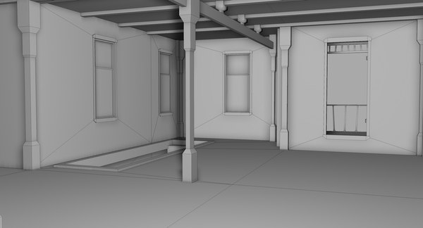 3D old house interior - TurboSquid 1170615