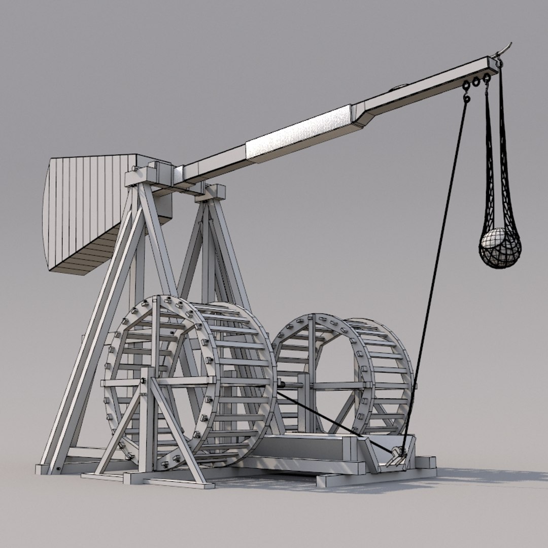 Medieval Mangonel 3d Model