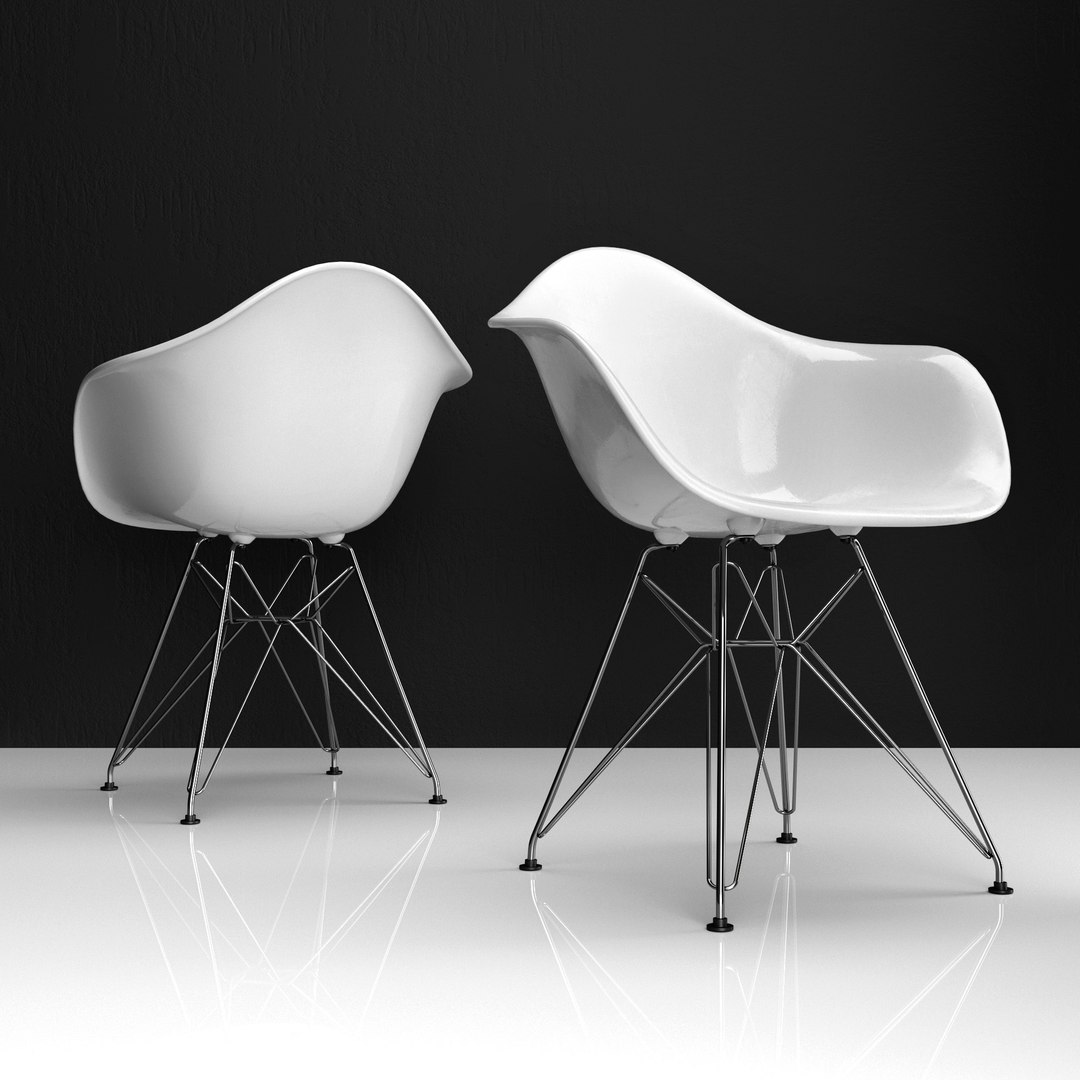 Eames Dar Plastic Chair 3D Model - TurboSquid 1325547