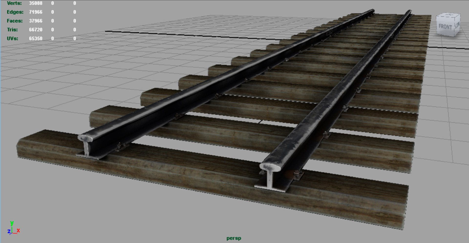 3d Model Of Railway Track