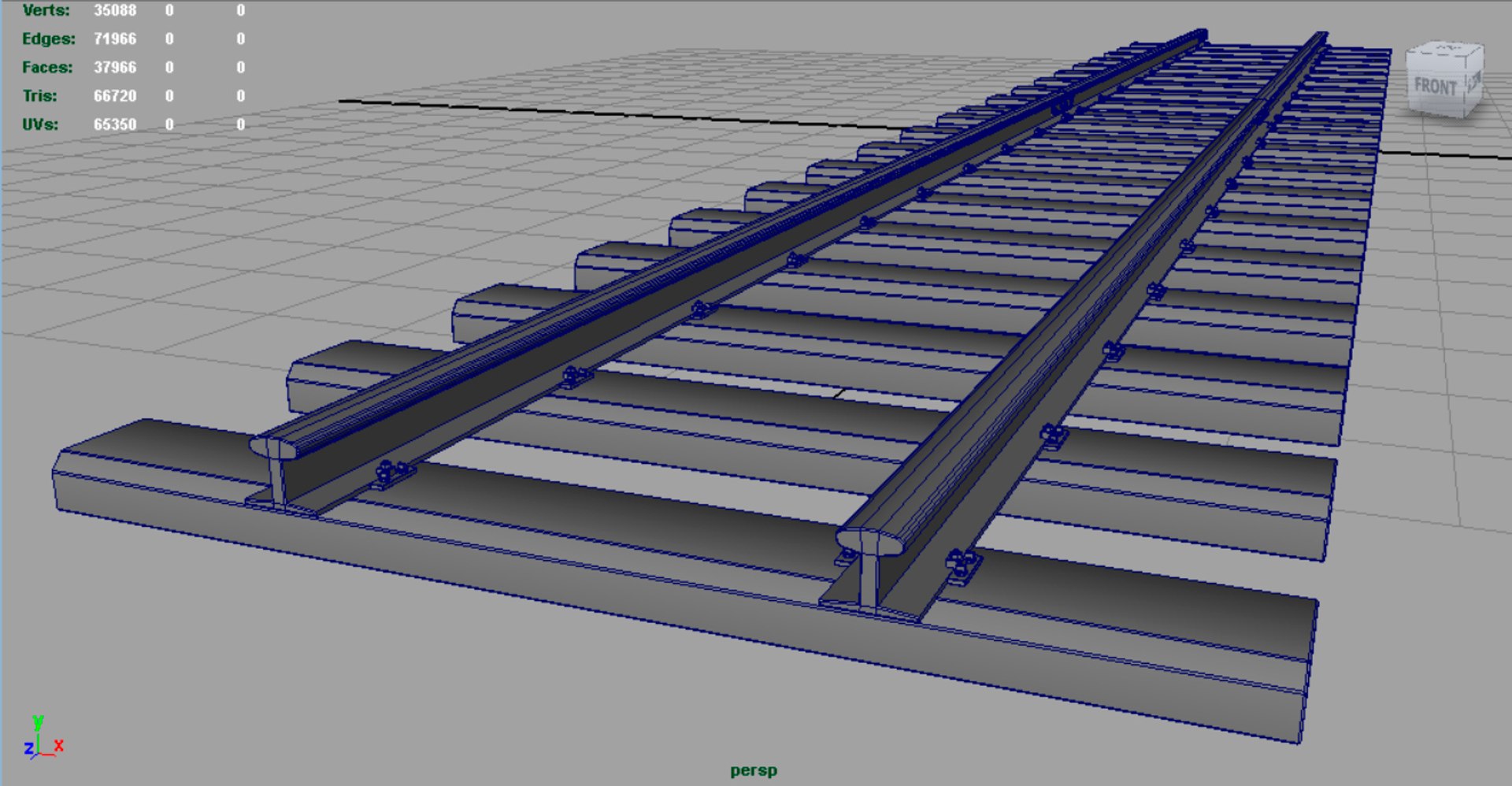3d Model Of Railway Track