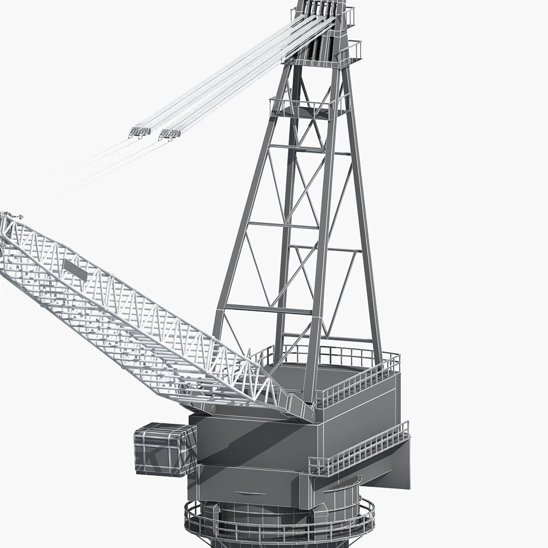 Cranes ship 3D model - TurboSquid 1384774