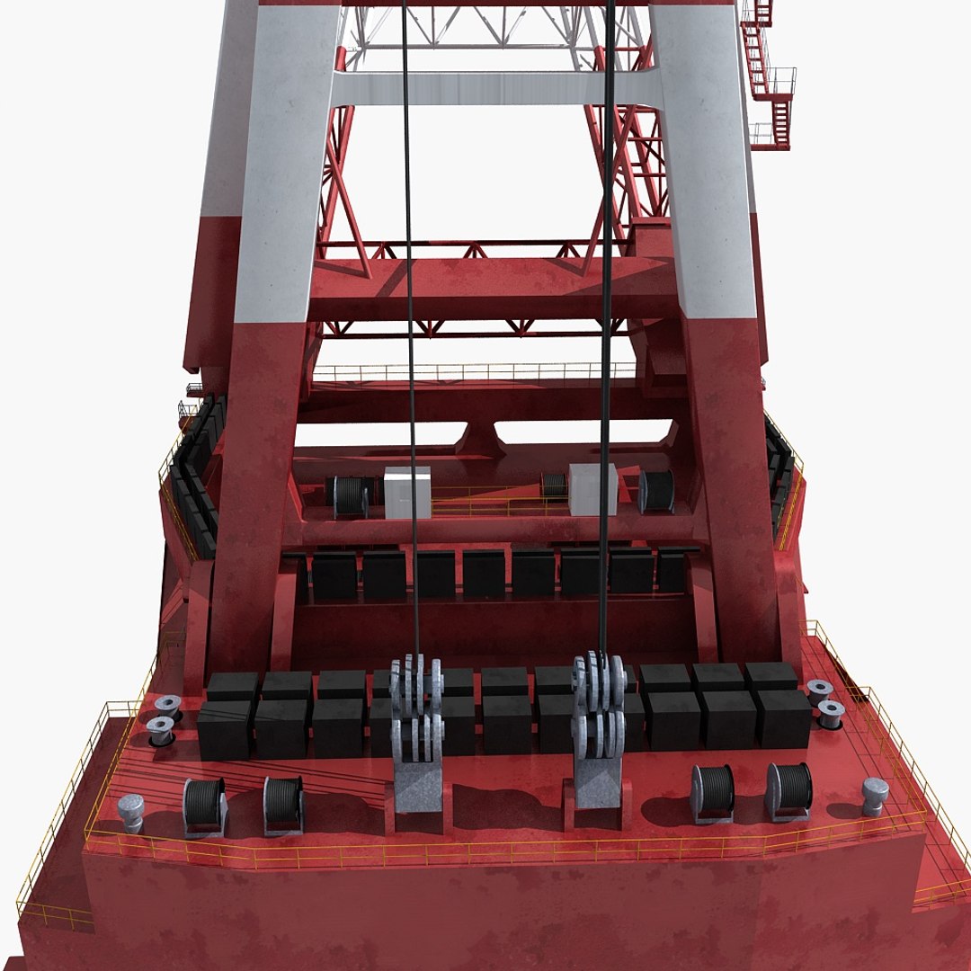 Cranes ship 3D model - TurboSquid 1384774