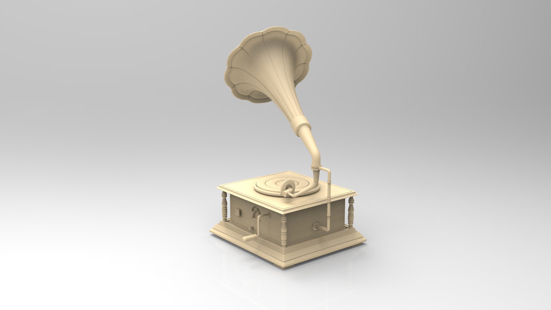 3D Gramophone model - TurboSquid 1743403