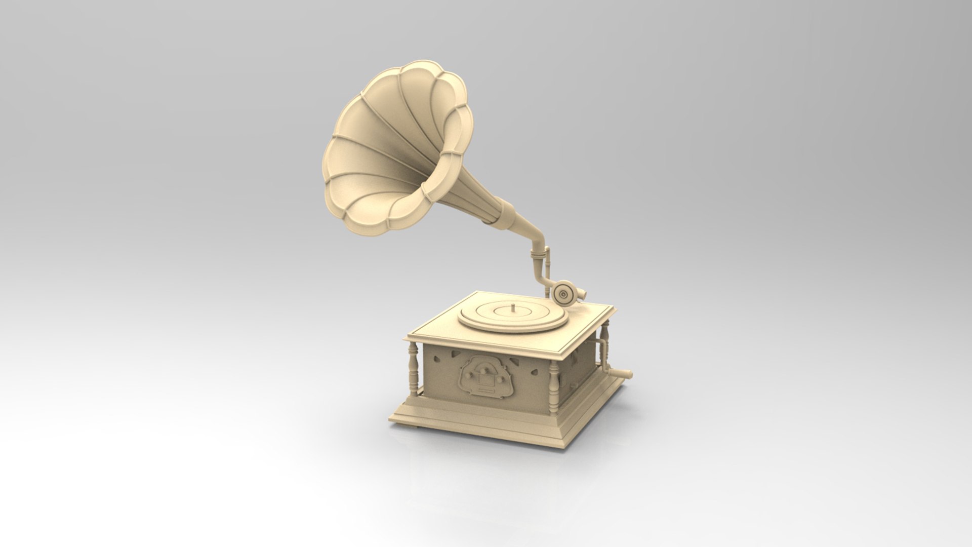 3D Gramophone model - TurboSquid 1743403