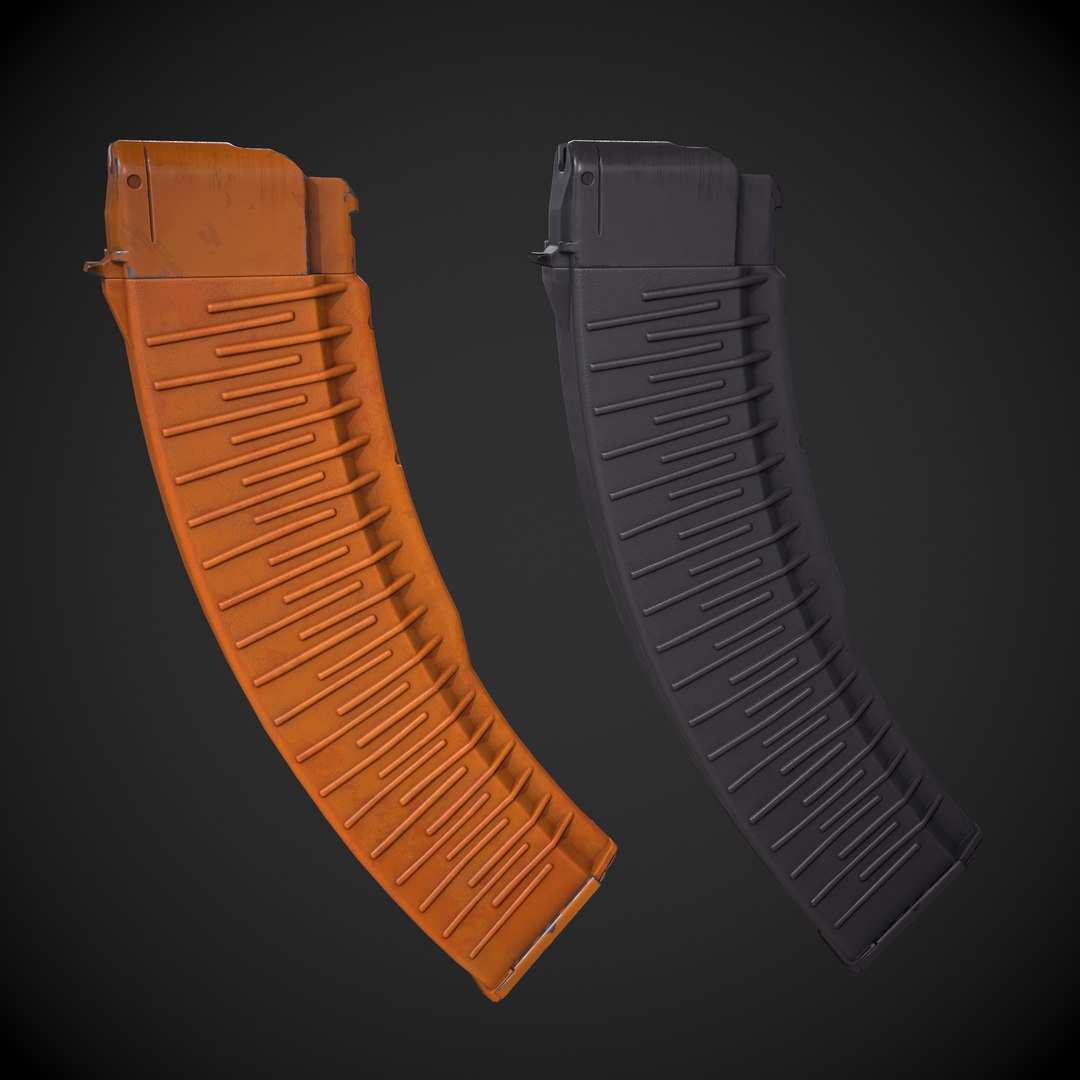 45 Rounds AK Magazine 3D Model - TurboSquid 1794373