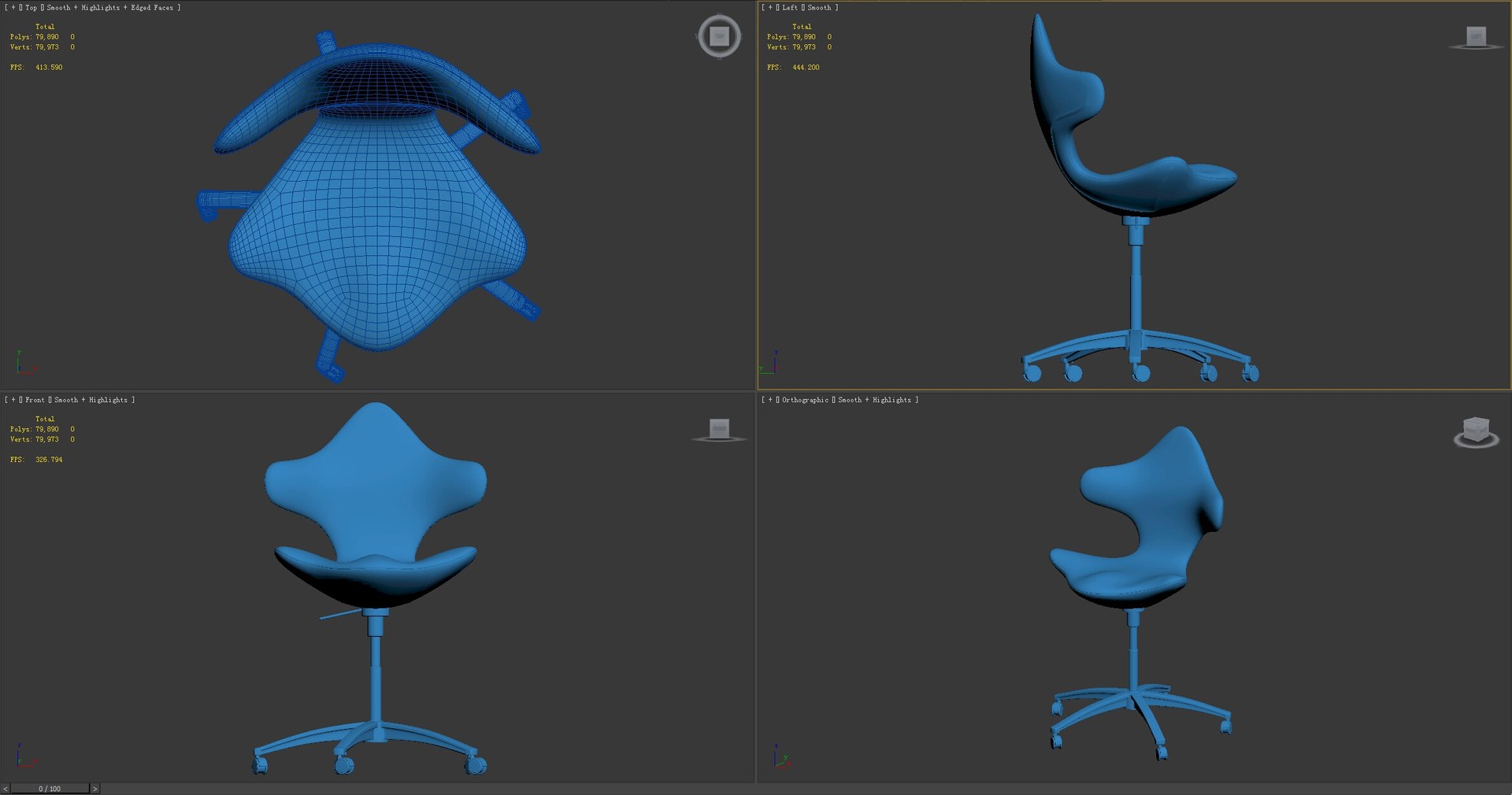 3d model varier-active-chair