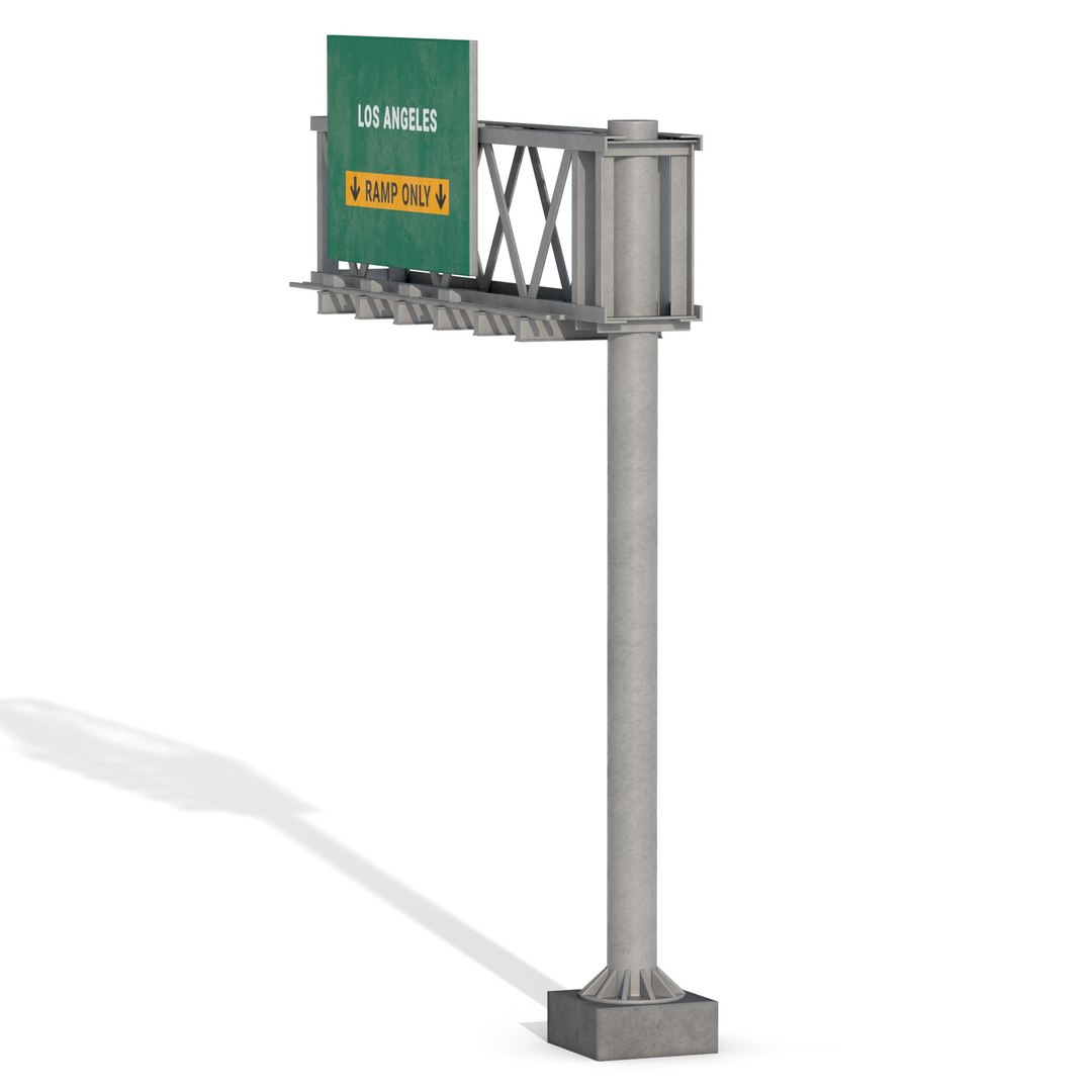3D model Highway Sign 02 - TurboSquid 2159465