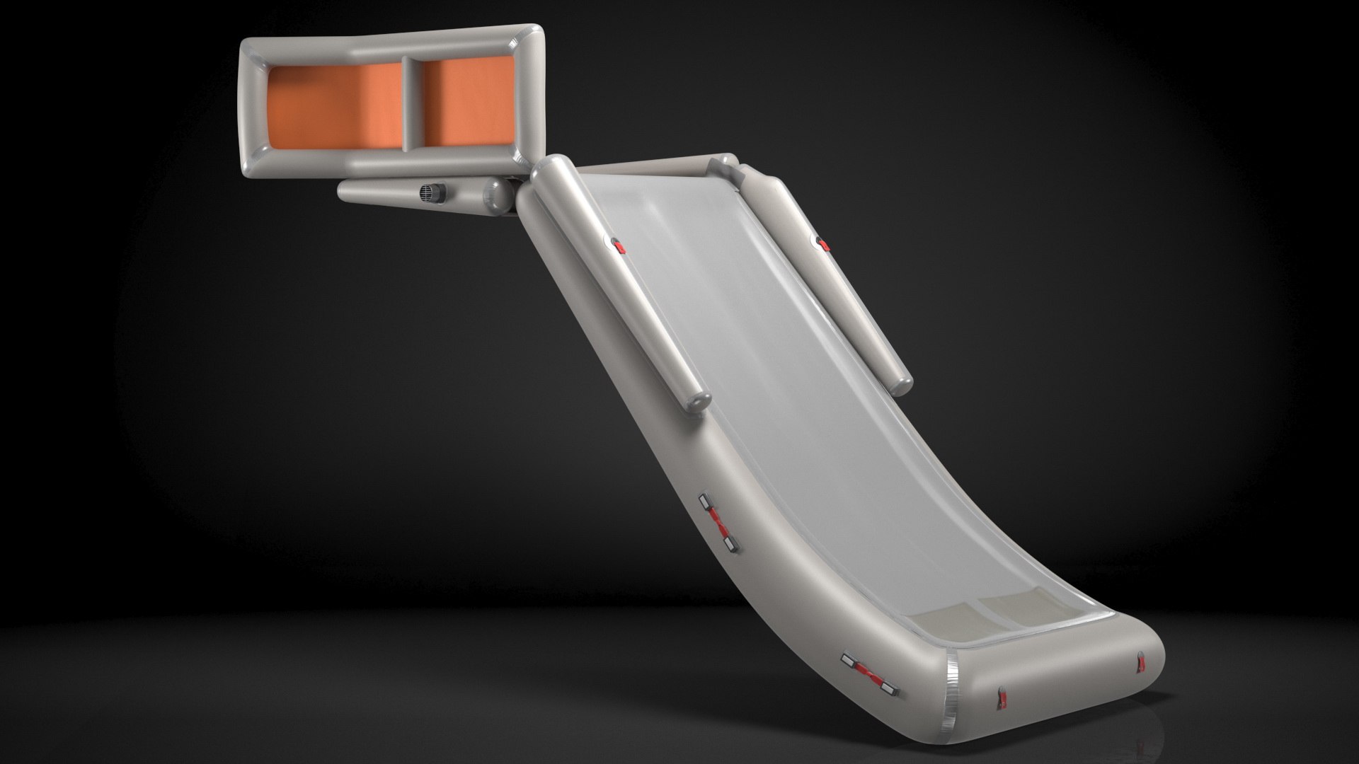 3D Inflatable Evacuation Slide Wing Model - TurboSquid 1848598