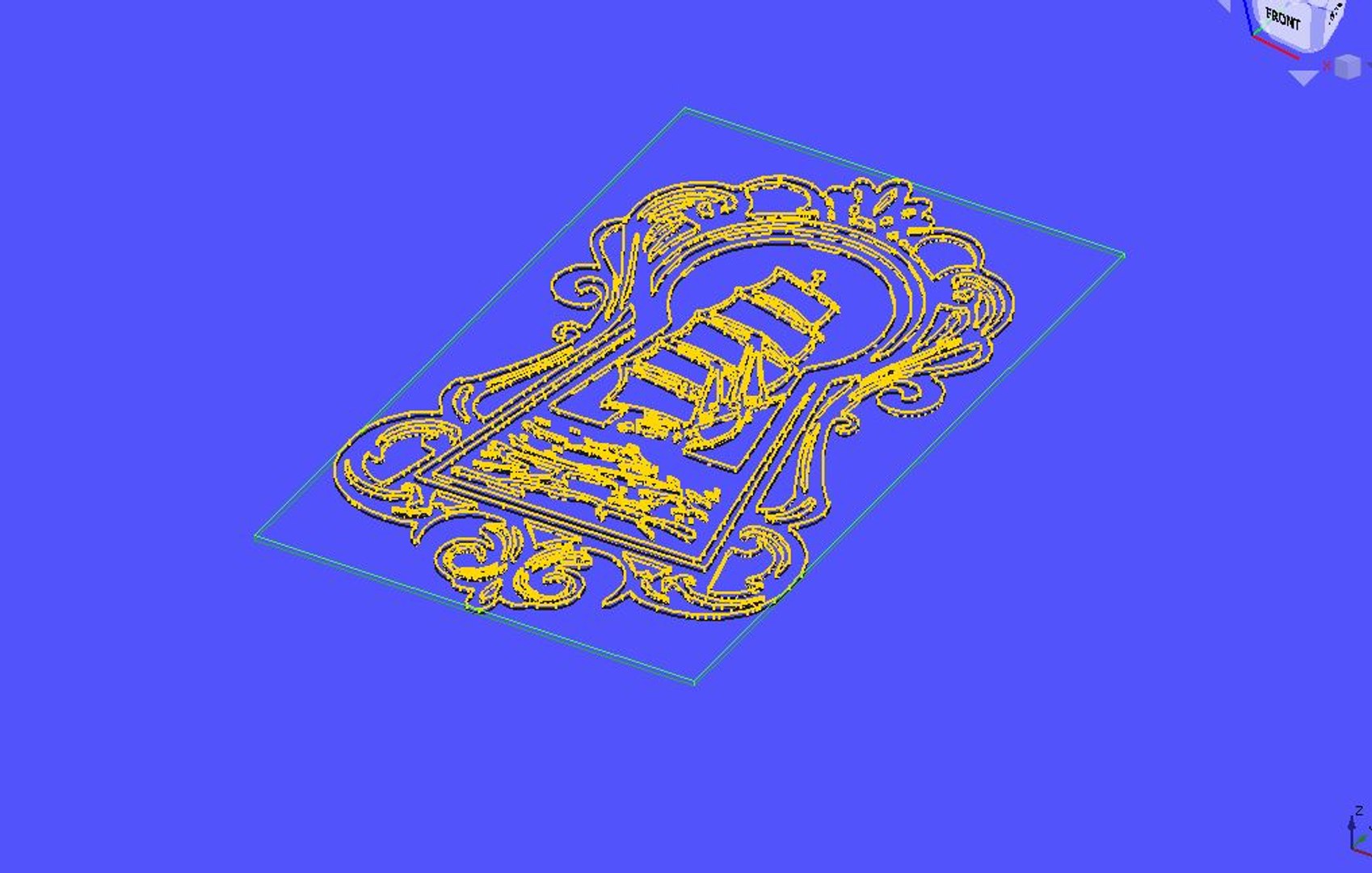 Wall Decor Art - Sailing Ship In A Keyhole 3D Model - TurboSquid 2427099