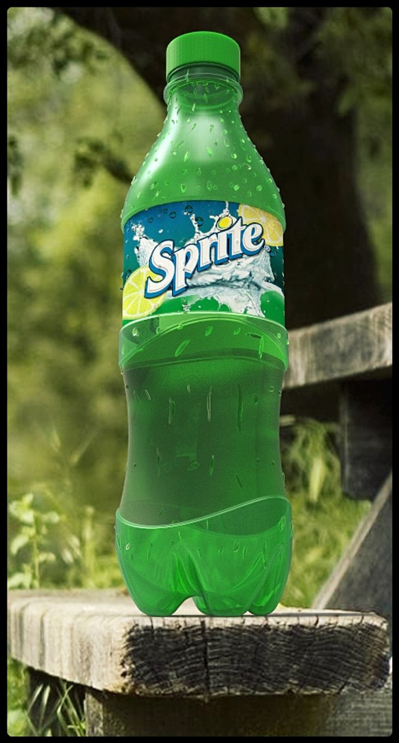 Beverage Bottle Coca Cola Sprite 1000ml 3D - TurboSquid 2050754