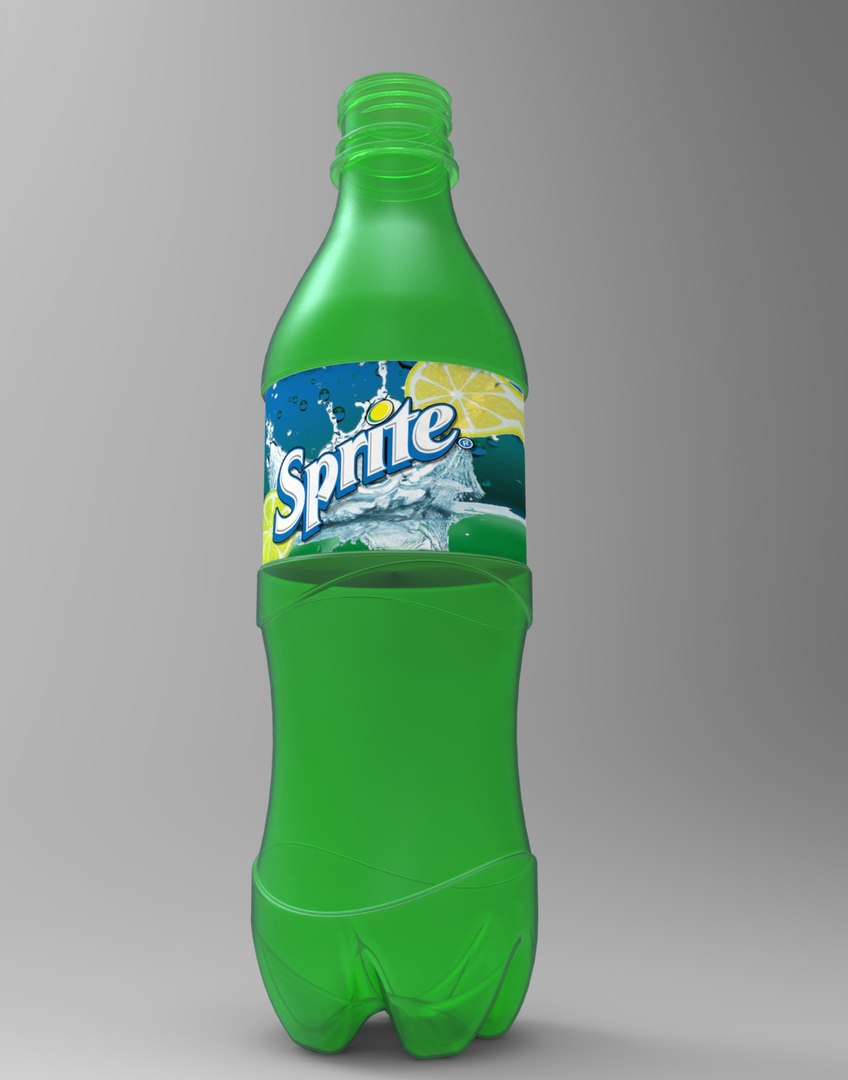 Beverage Bottle Coca Cola Sprite 1000ml 3D - TurboSquid 2050754
