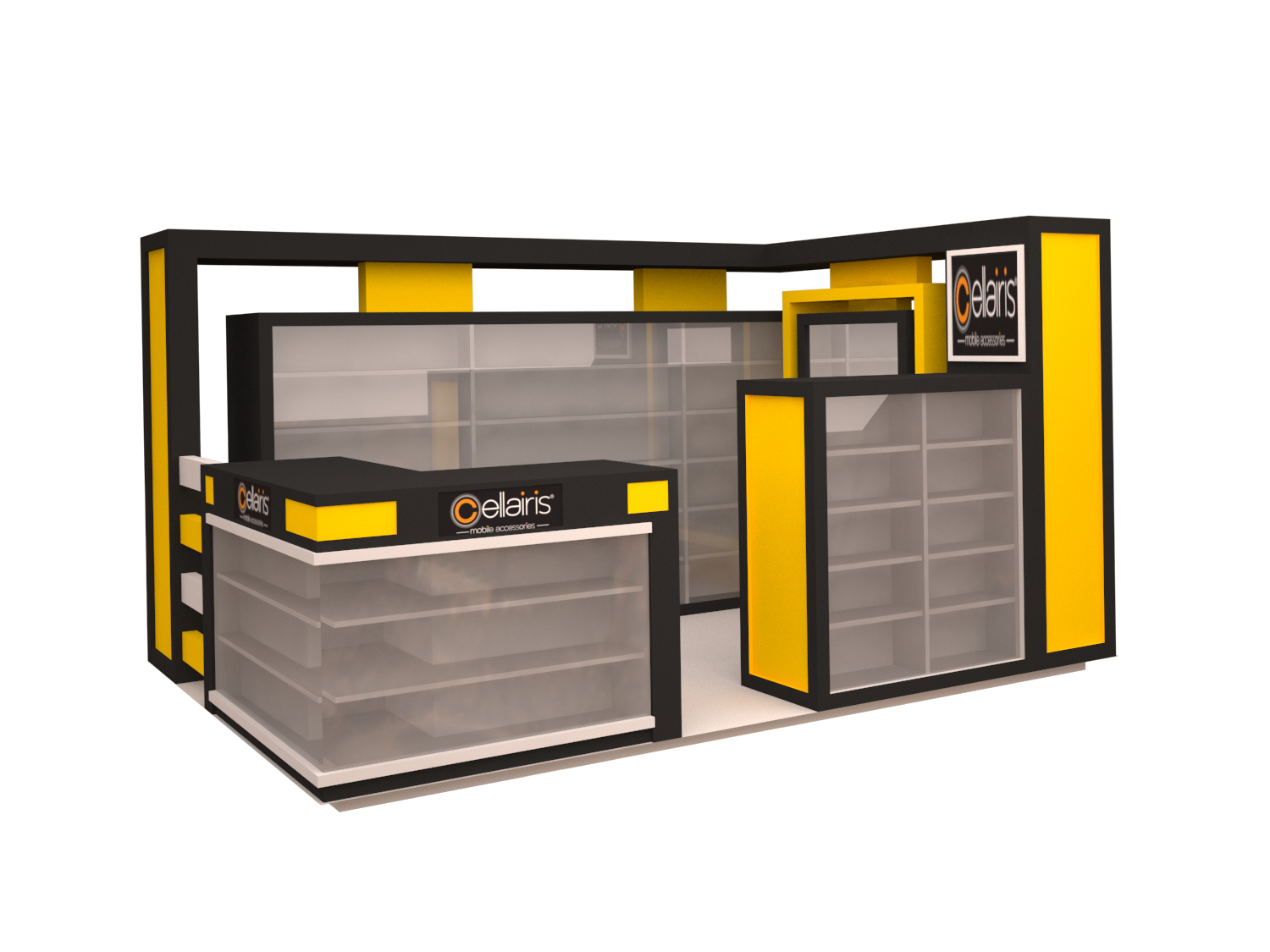 3d model booth stand