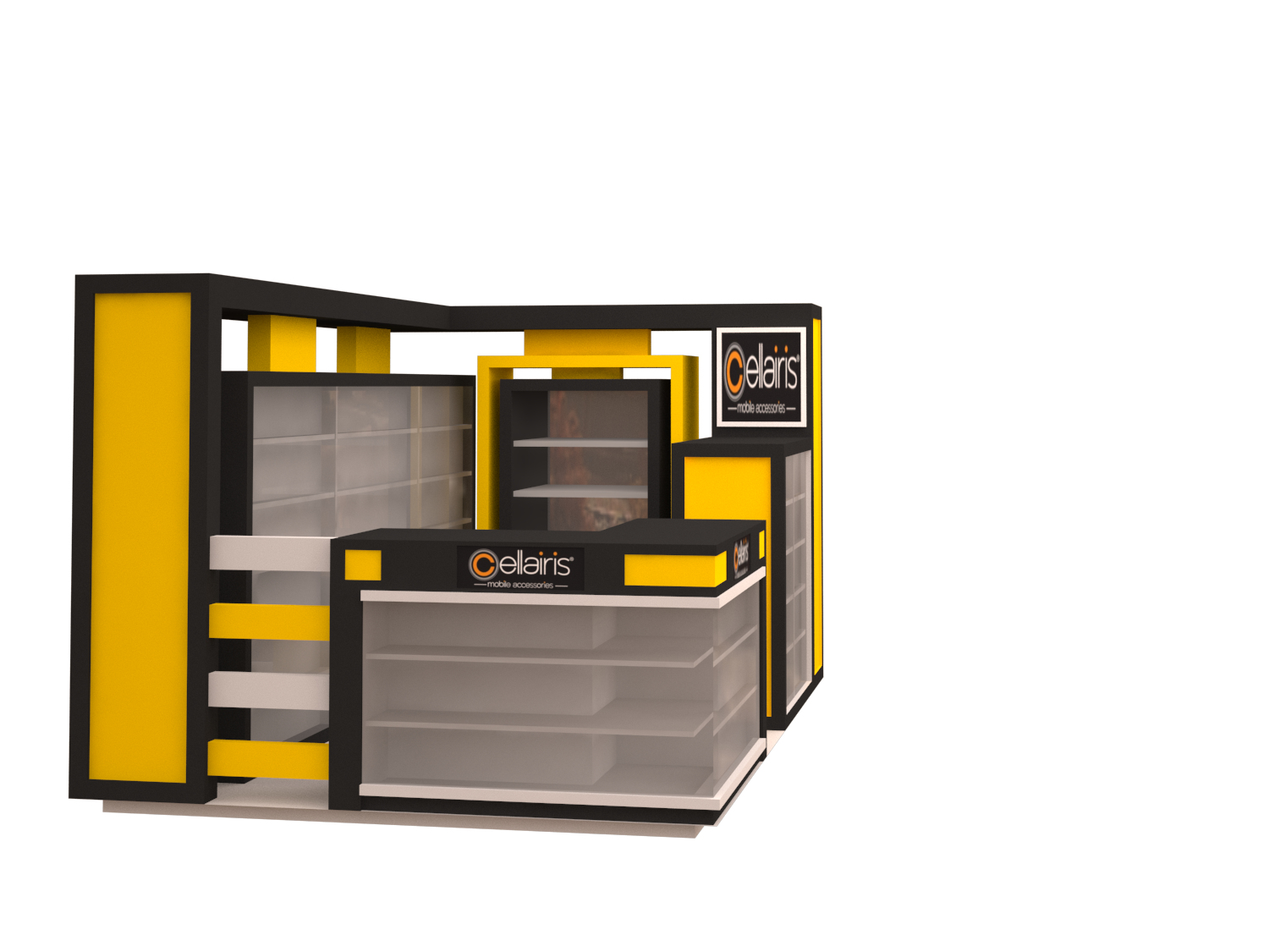 3d model booth stand