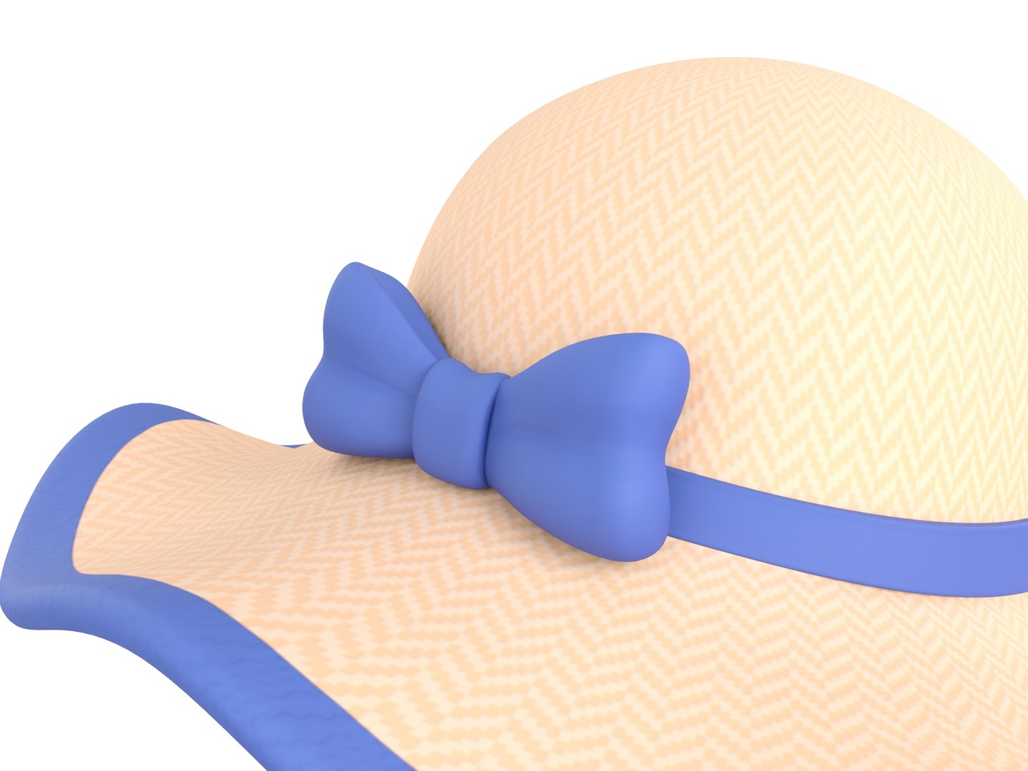 Ribbon Sun Hat 3D - TurboSquid 1774131
