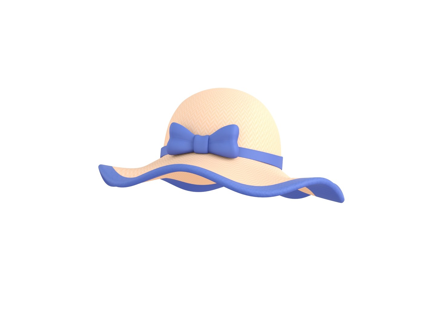 Ribbon Sun Hat 3D - TurboSquid 1774131