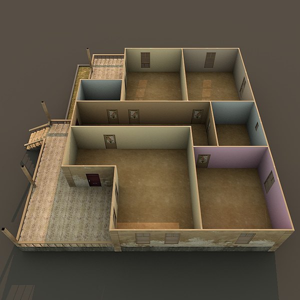 interior building obj