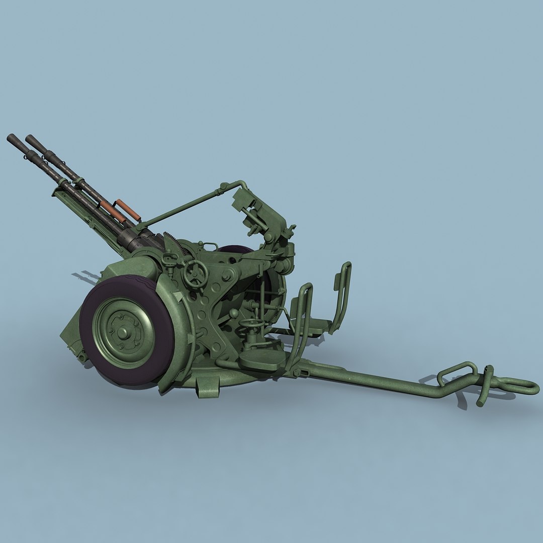 3d Zpu-2 Soviet Double