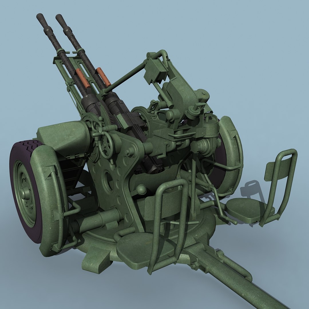 3d Zpu-2 Soviet Double