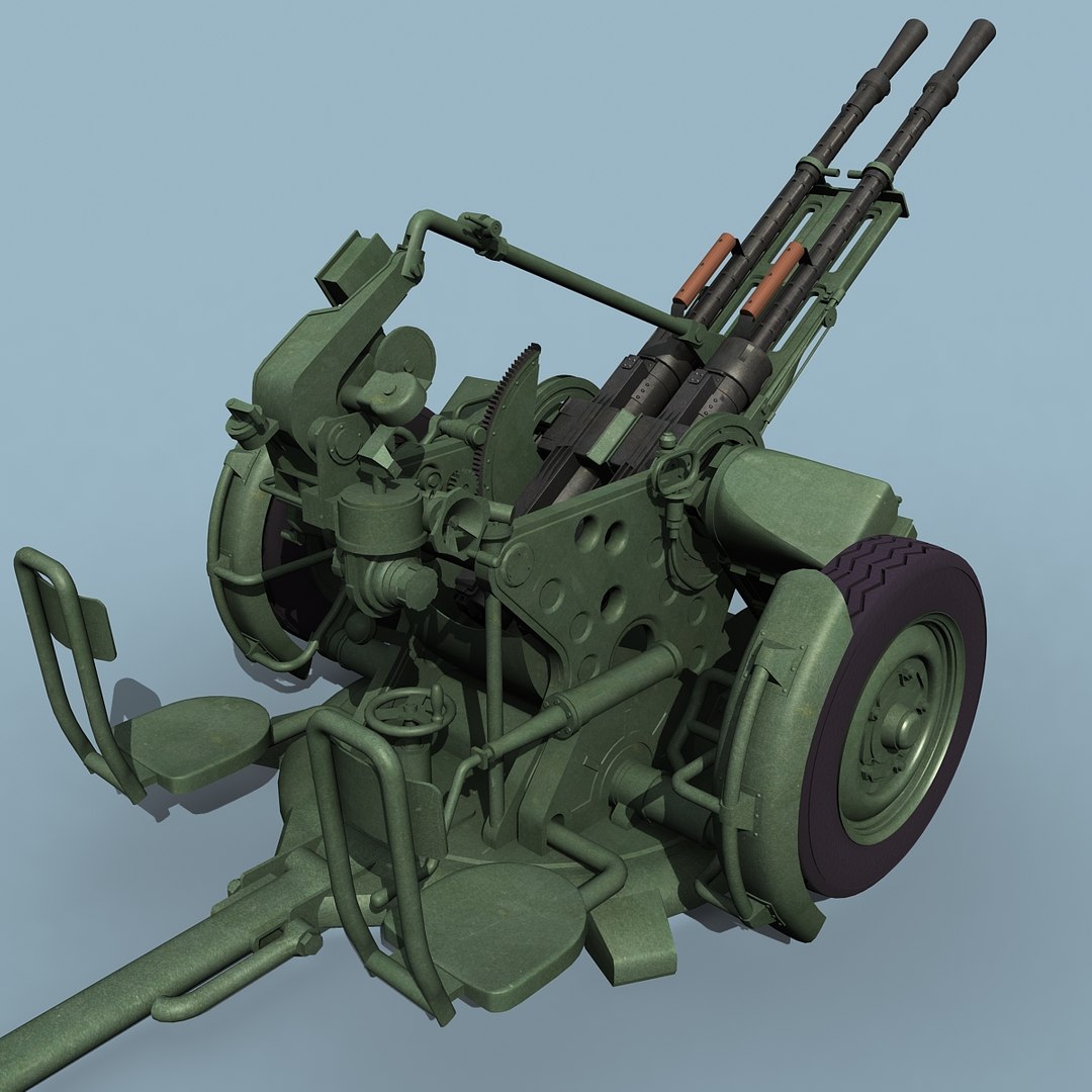 3d Zpu-2 Soviet Double