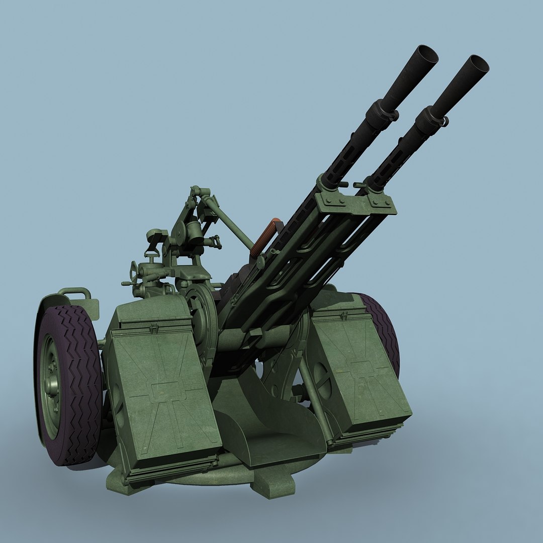 3d Zpu-2 Soviet Double