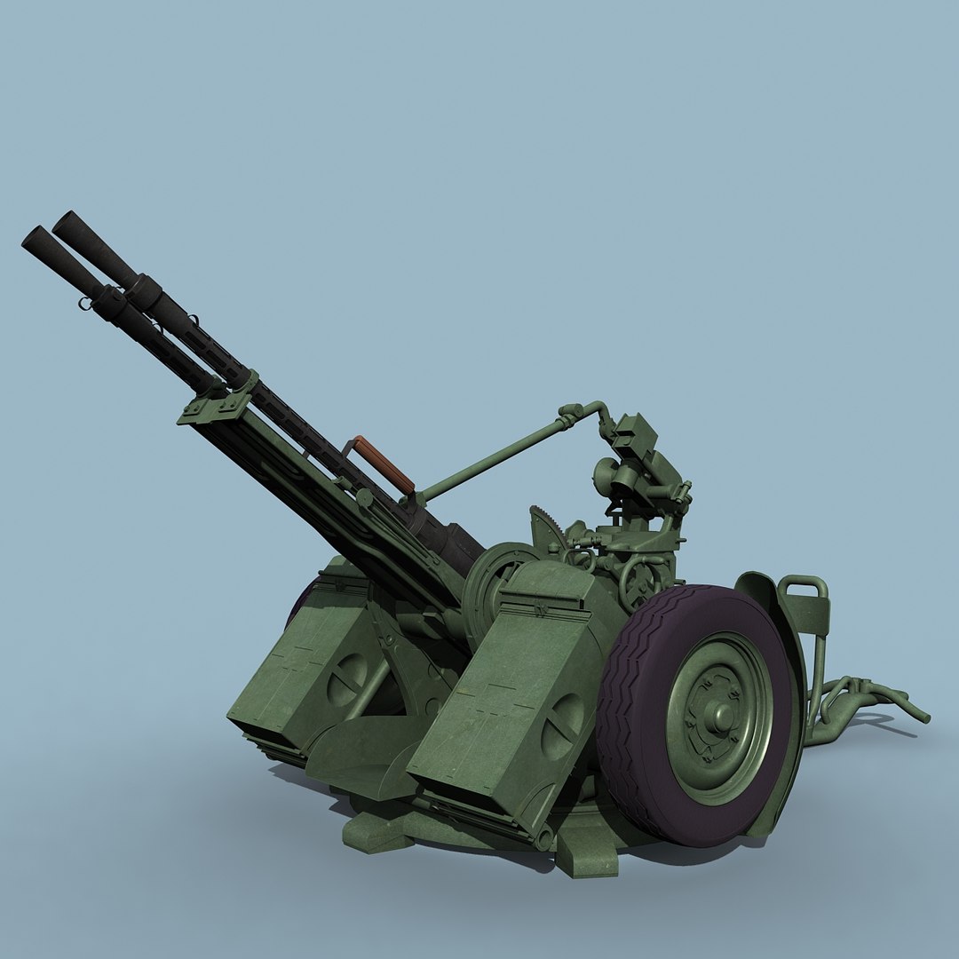 3d Zpu-2 Soviet Double