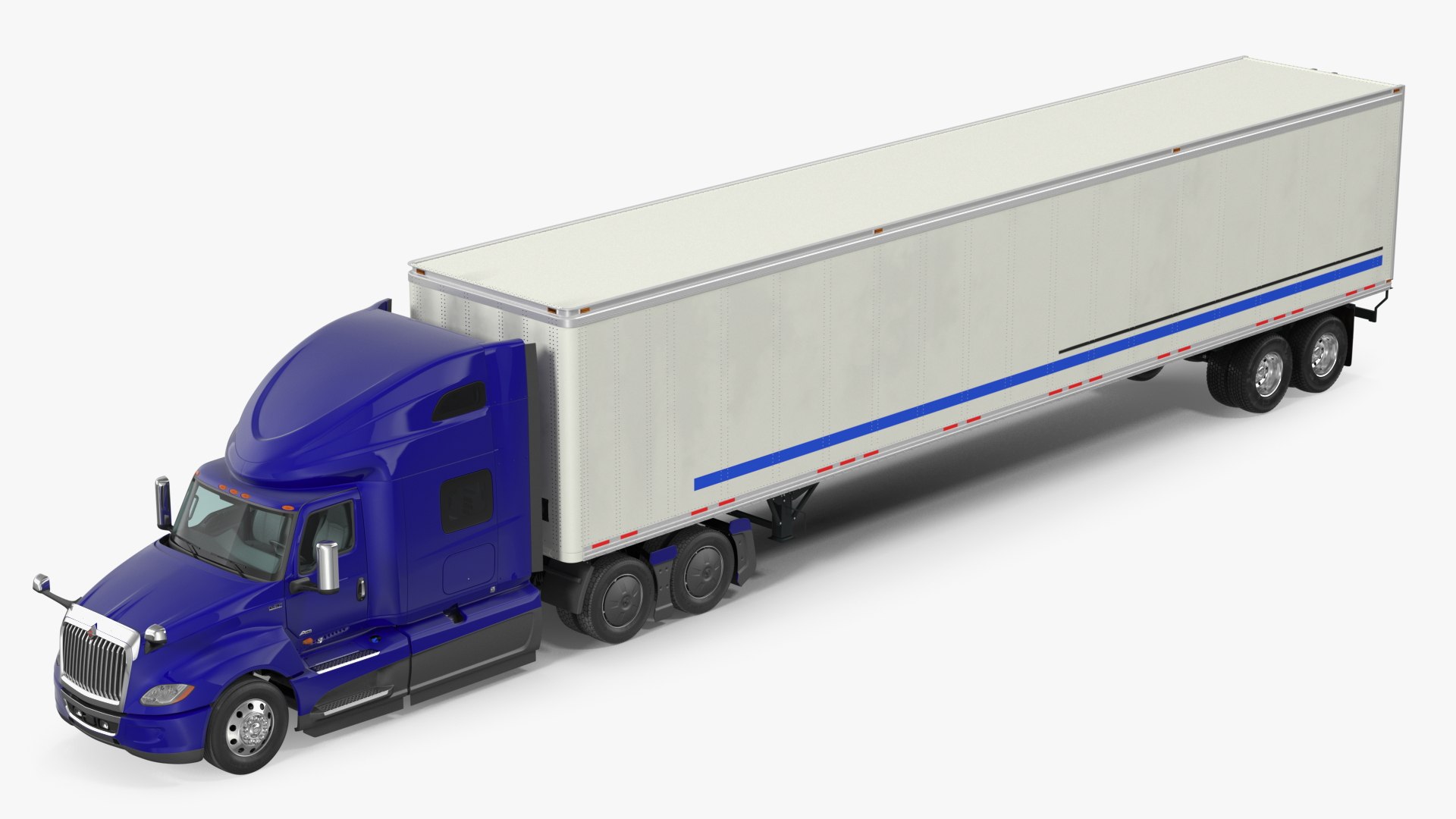 International lt625 semi trailer 3D model - TurboSquid 1380938