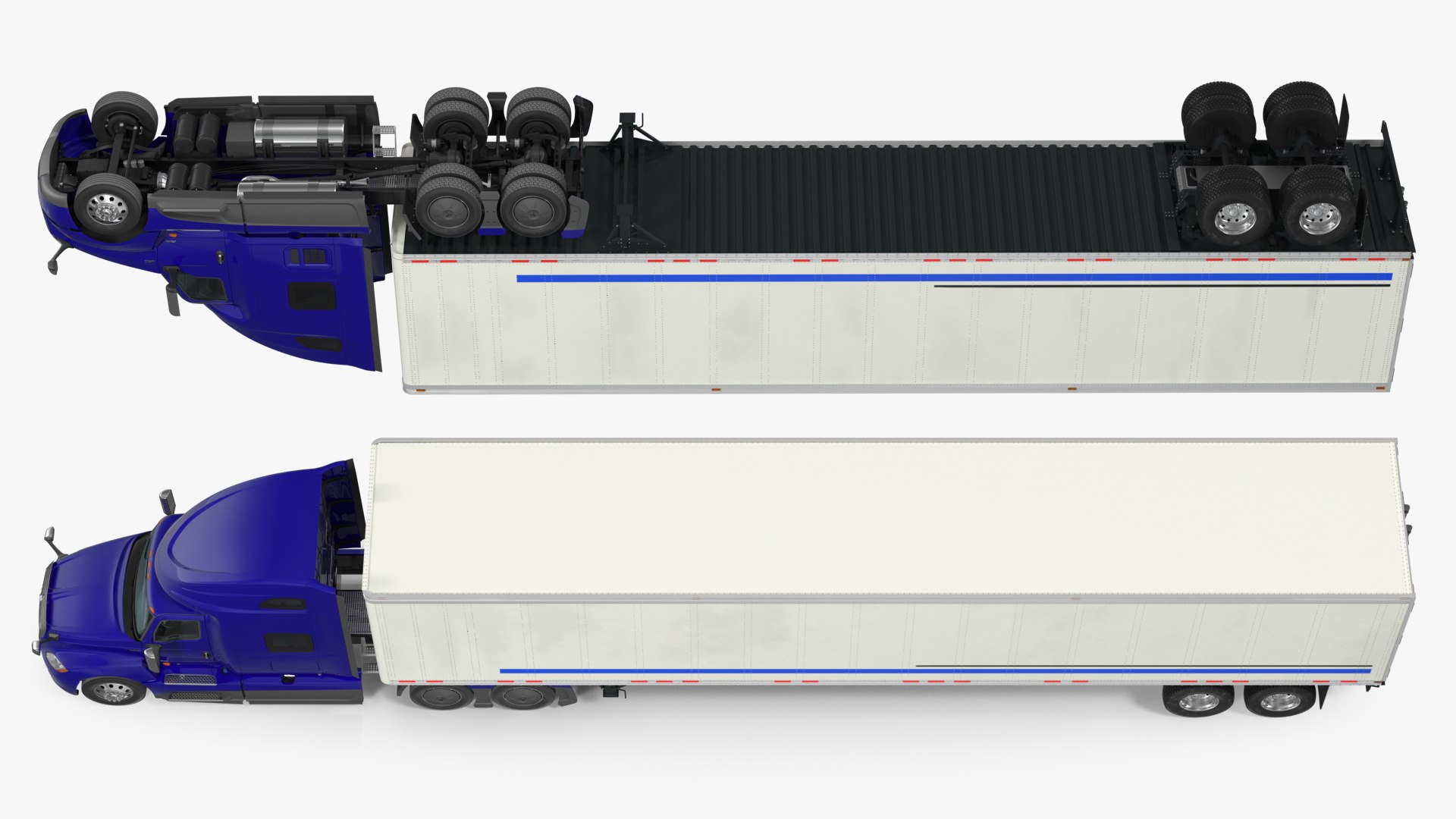 International lt625 semi trailer 3D model - TurboSquid 1380938