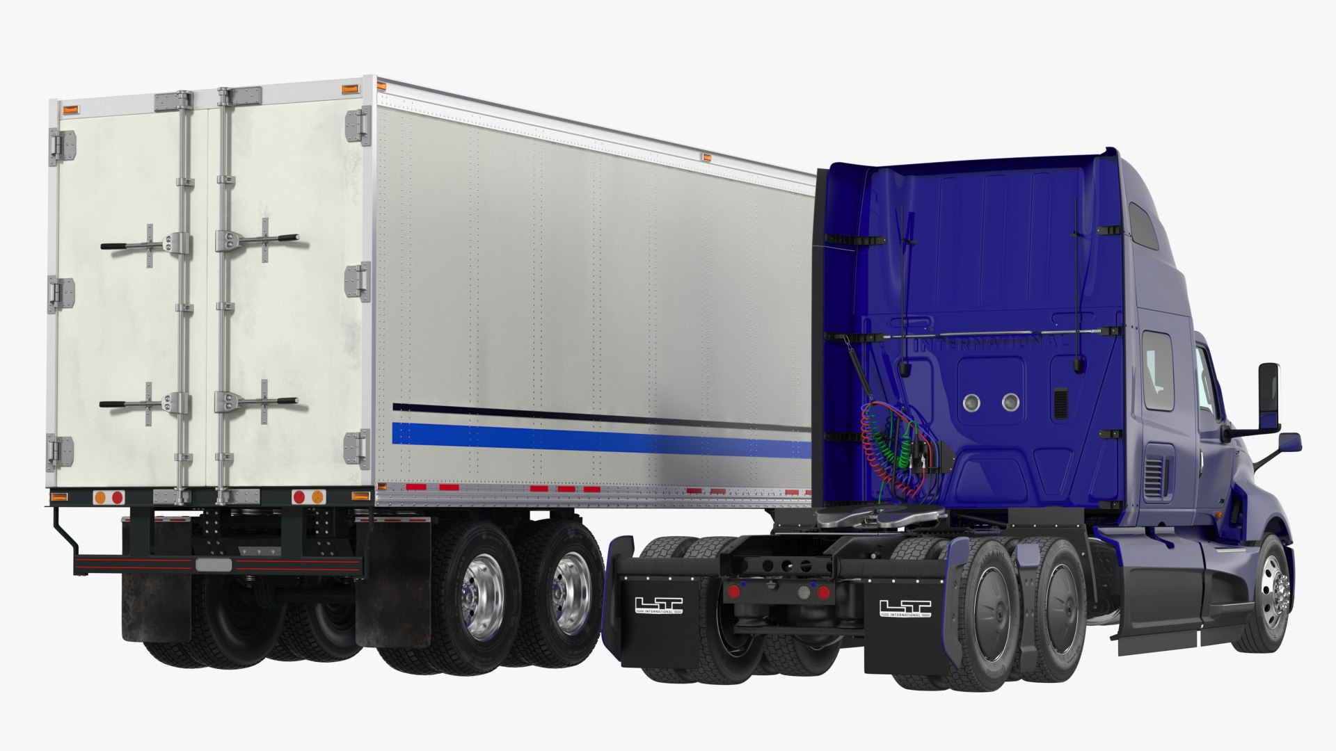 International lt625 semi trailer 3D model - TurboSquid 1380938