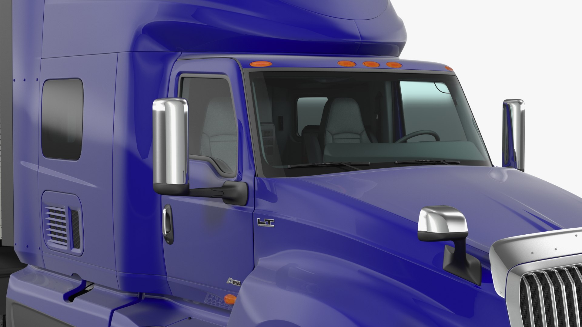 International lt625 semi trailer 3D model - TurboSquid 1380938