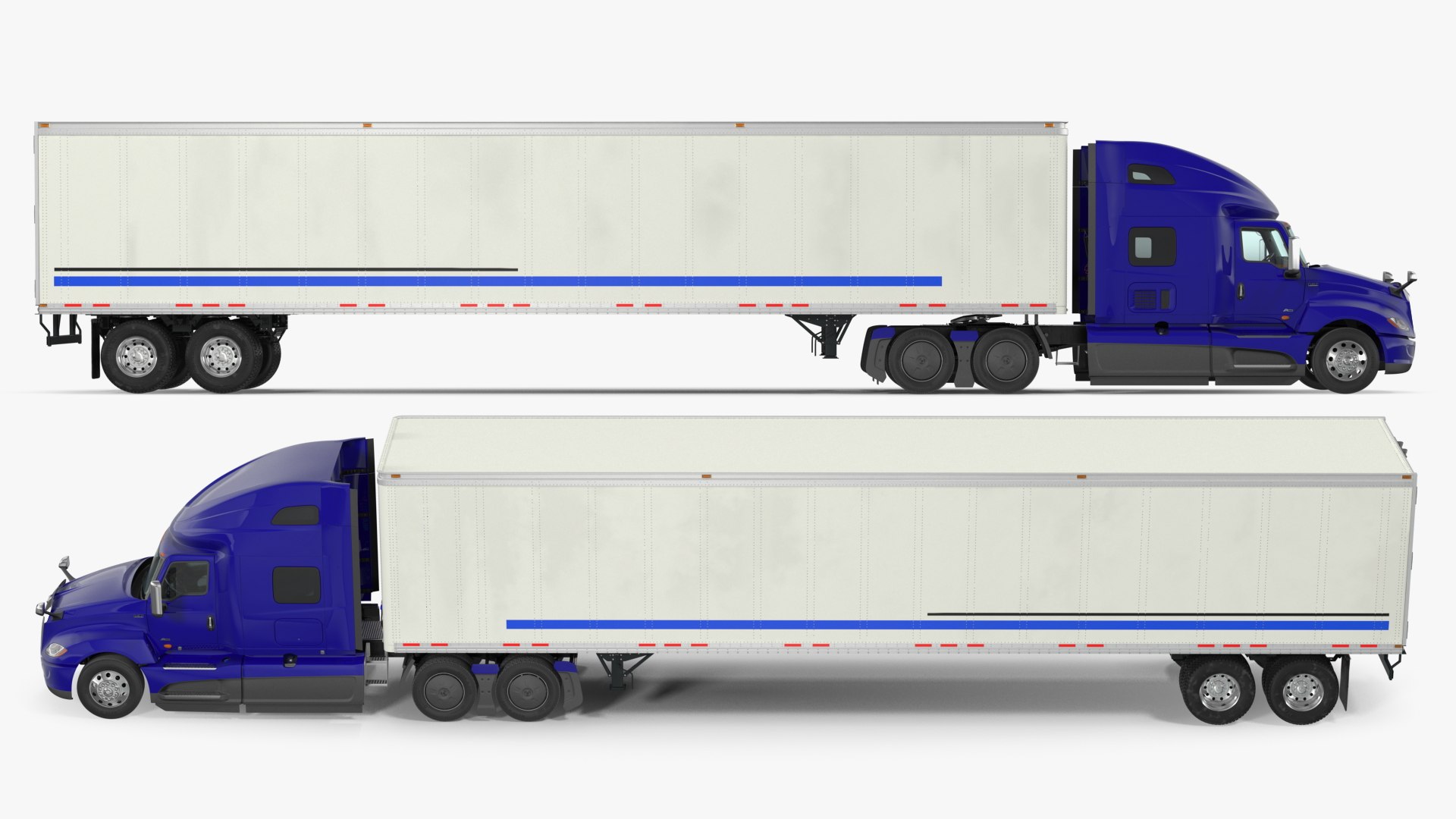 International lt625 semi trailer 3D model - TurboSquid 1380938