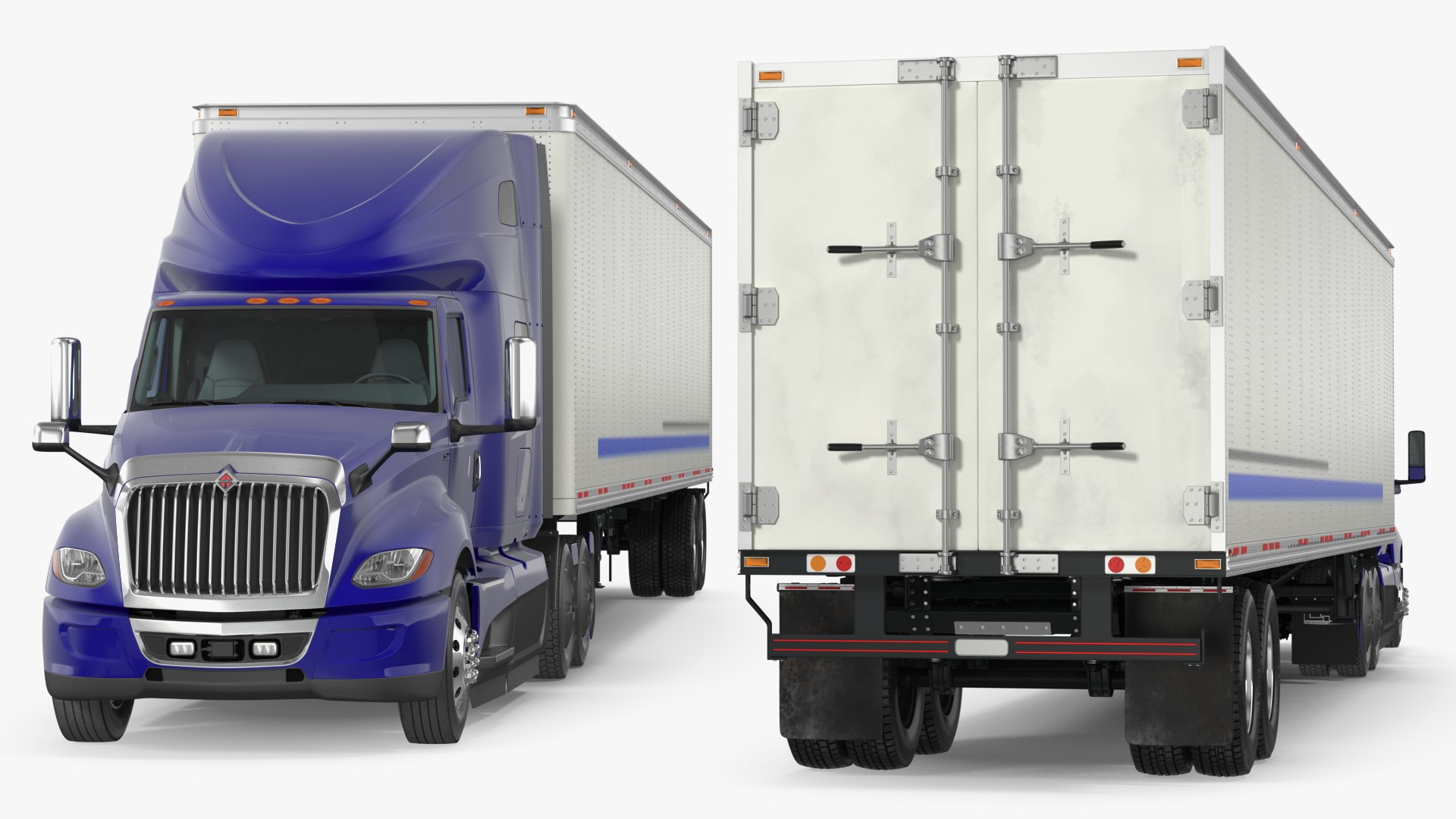 International lt625 semi trailer 3D model - TurboSquid 1380938