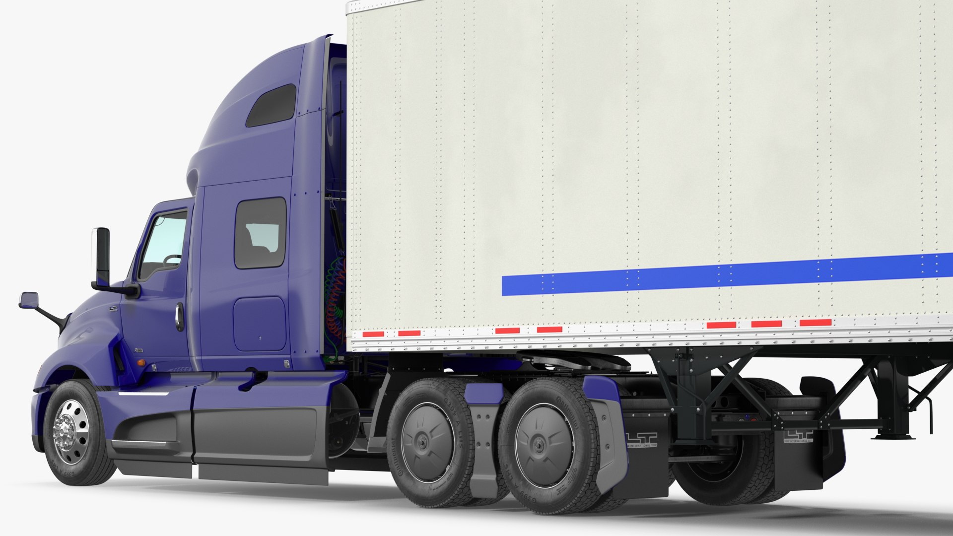 International lt625 semi trailer 3D model - TurboSquid 1380938