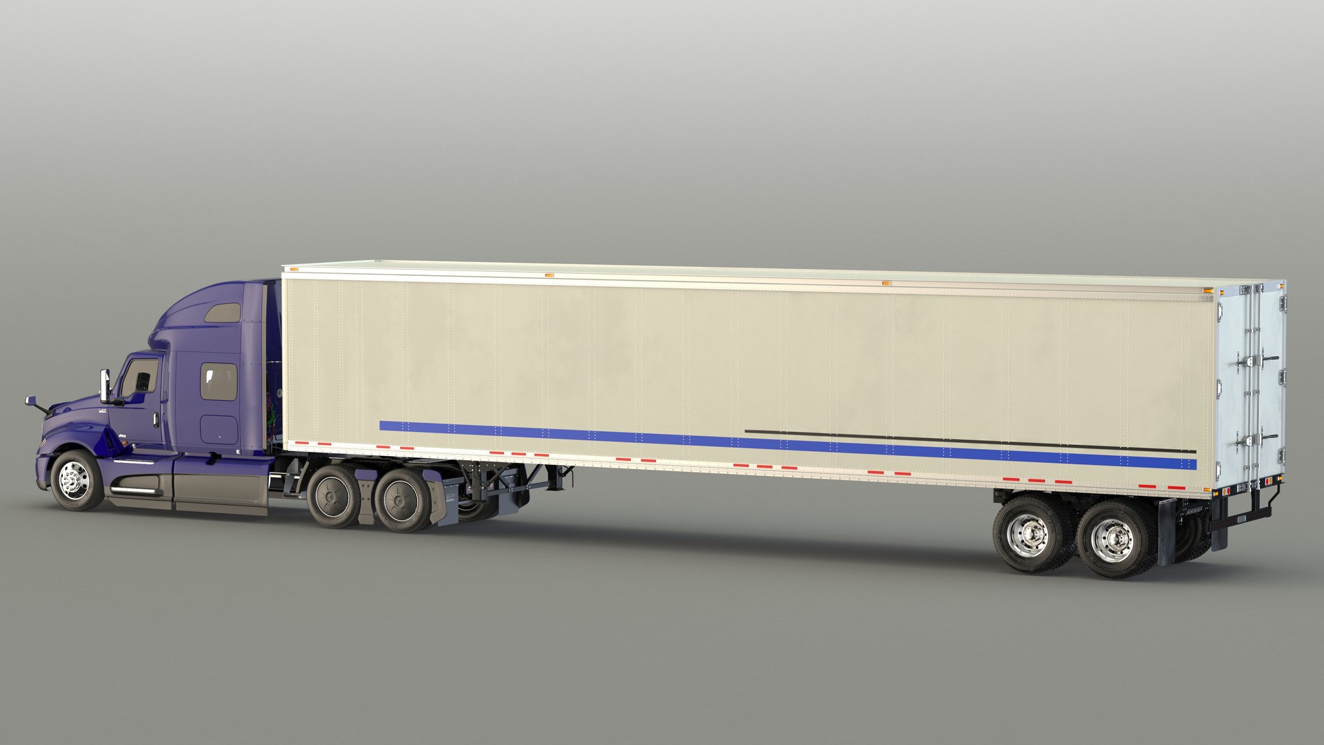 International lt625 semi trailer 3D model - TurboSquid 1380938